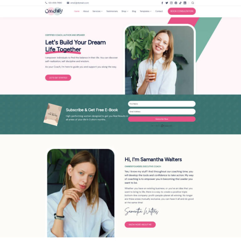 13 Best Life Coaching Websites Examples (With Templates)